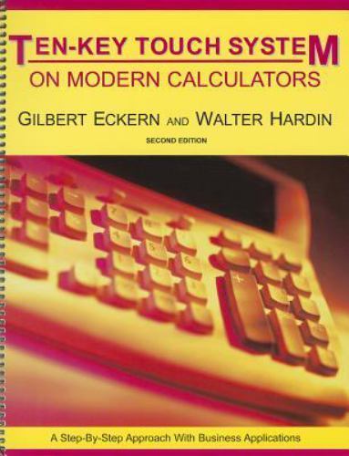 Ten-Key Touch System on Modern Calculators by Eckern, Gilbert ...