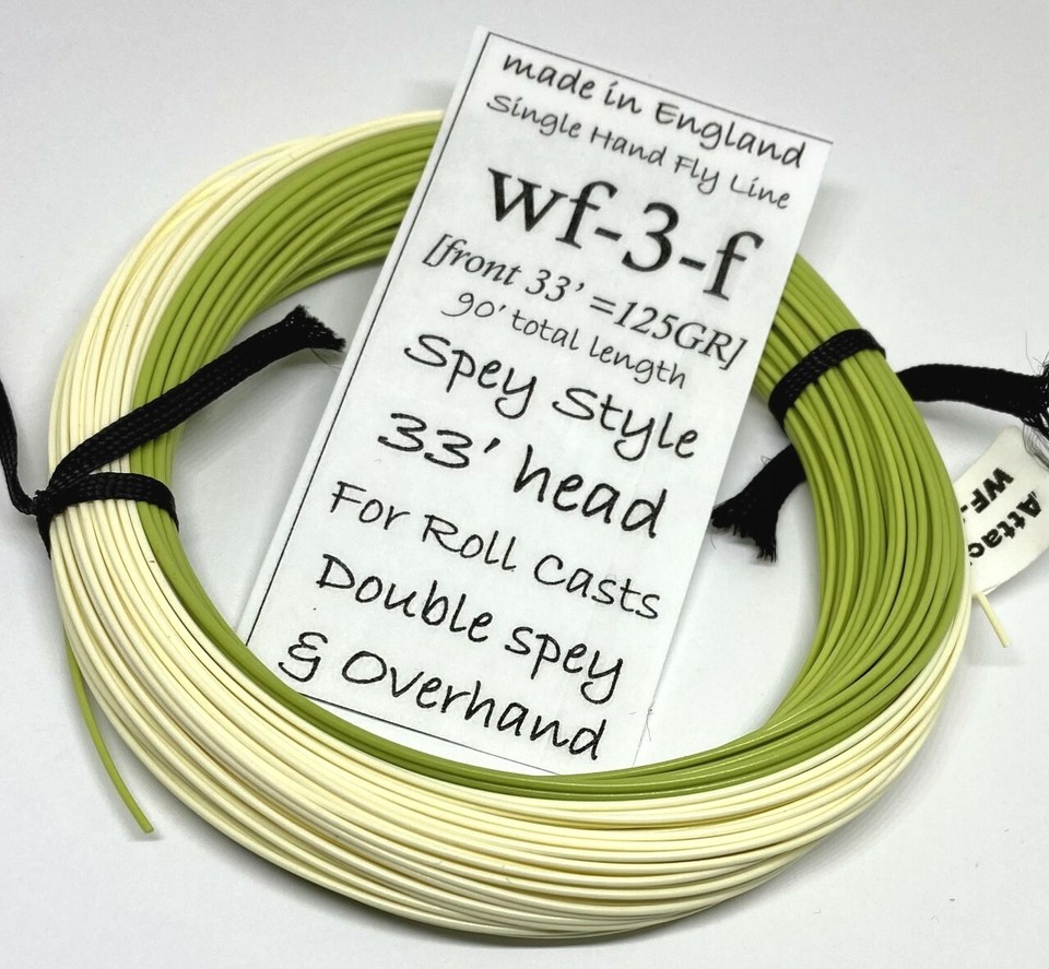 made in England Floating Fly Line wf-3-f (exceptional roll caster) | eBay