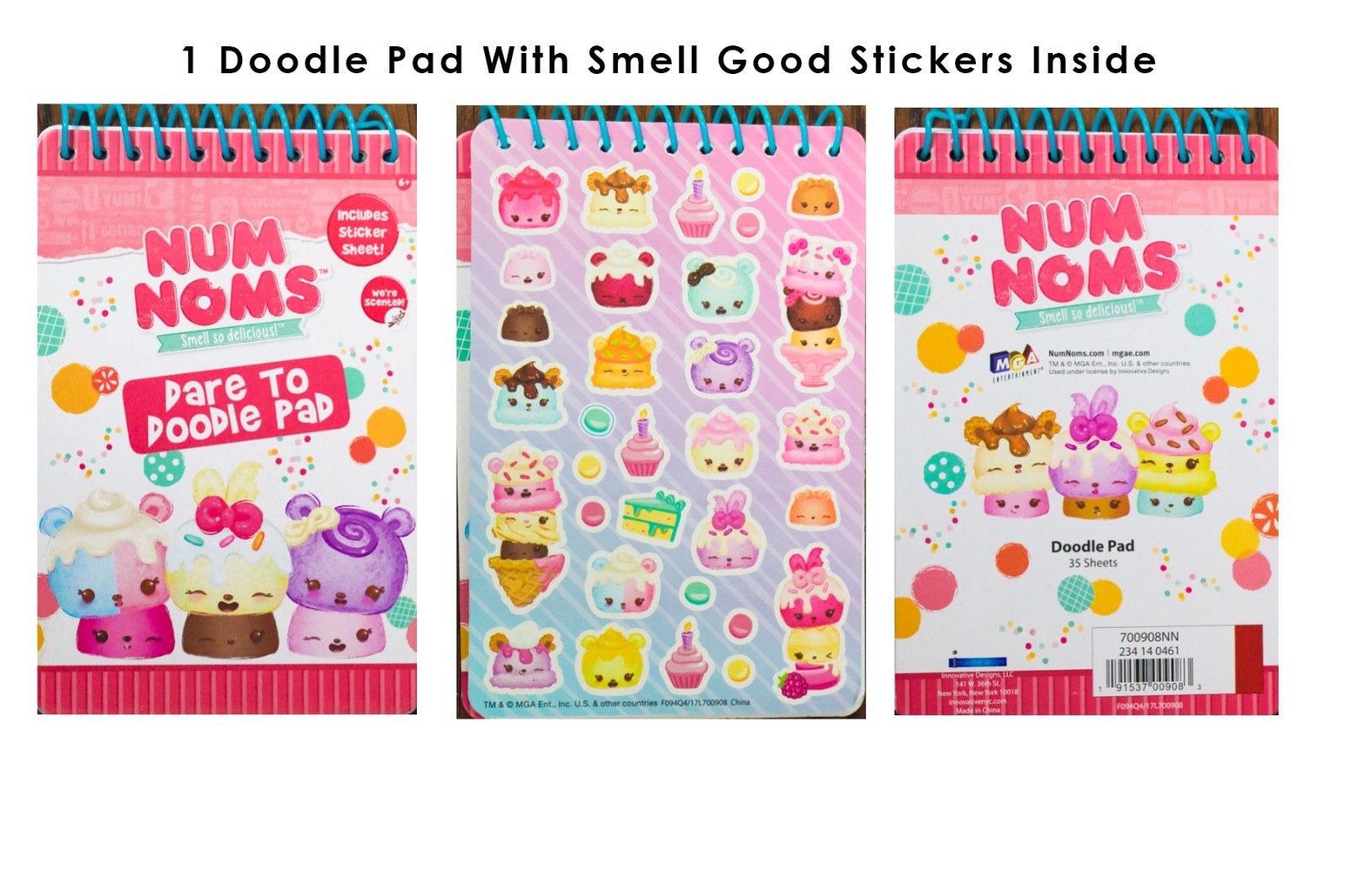 3 Pack Num Noms Sweet Scented Fridge Magnets Kitchen Home Novelty With ...