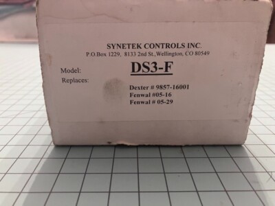 DS3-F Control Dexter by Synetek Controls Inc. NOS | eBay