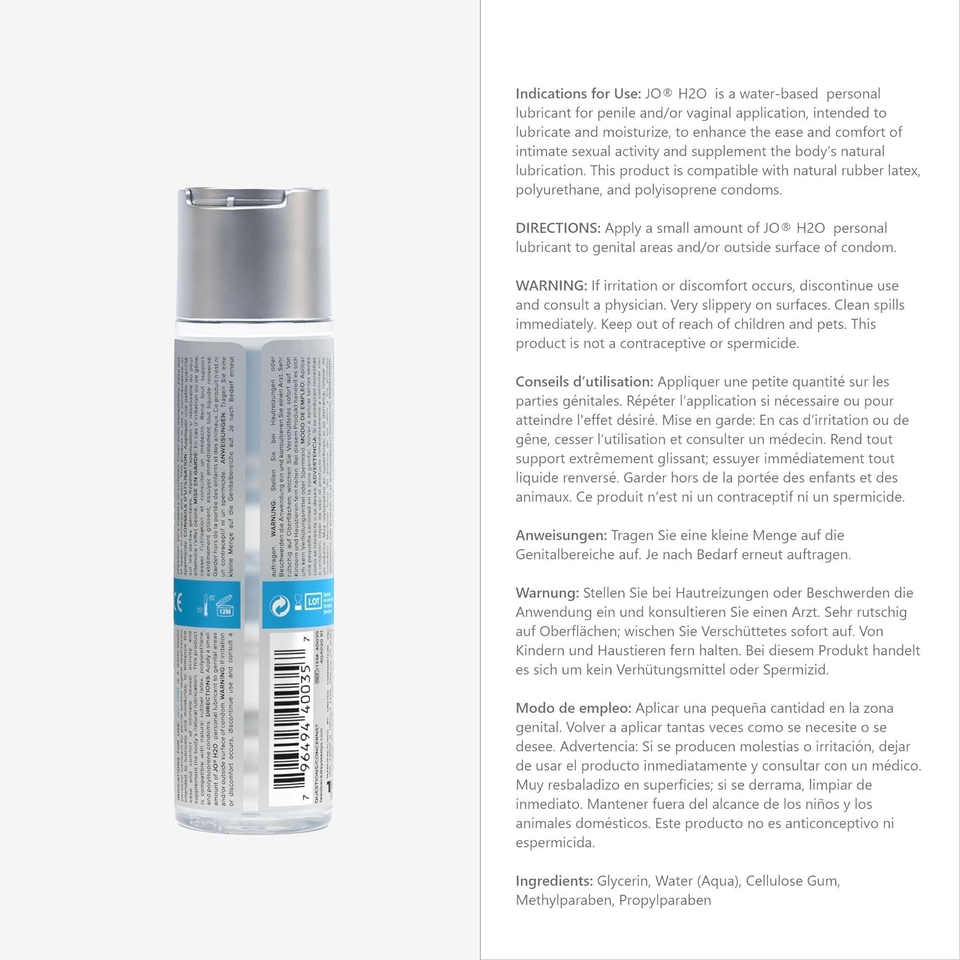 H2O Lubricant - Original ( 2 Oz ) | eBay Australia