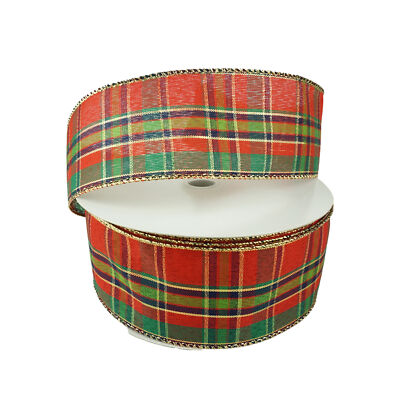 Modern Tartan Plaid Wired Ribbon, 2-1/2-inch, 50-yard | eBay