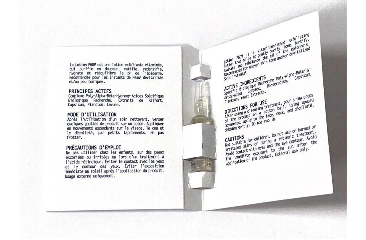 Biologique Recherche LOTION P50V Travel Size (1.5ml x 5 = 7.5mL TOTAL ...