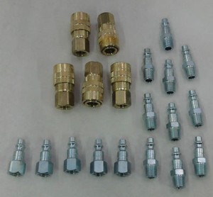 20 Pack MILTON 715 728 727 Air Hose Couplers M style 1/4" plugs ...