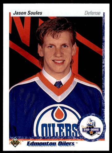 1990-91 Upper Deck Jason Soules Rookie . Edmonton Oilers #75 | eBay