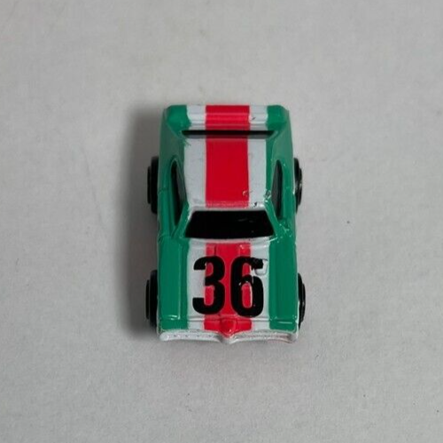 Vintage Galoob Micro Machines '68 Pontiac GTO Race Car #36 White Green ...