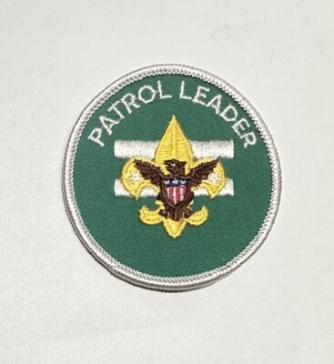 BSA BOY SCOUTS OF AMERICA PATROL LEADER POSITION PATCH VINTAGE GREEN ...