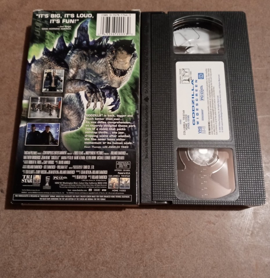 GODZILLA WIDESCREEN VHS 1998 | eBay