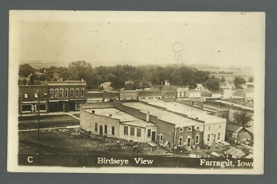 Farragut IOWA RP 1912 MAIN STREET BEV nr Shenandoah Sidney Hamburg ...