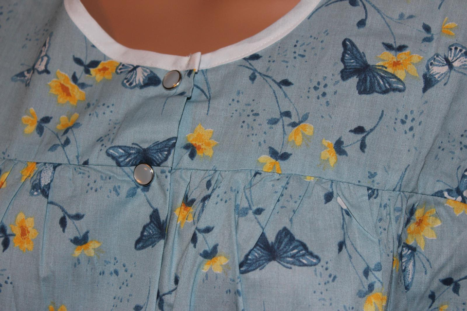 NEW EASY ESSENTIALS SNAP FRONT SMOCK COBBLER APRON BUTTERFLY M L XL 1X ...