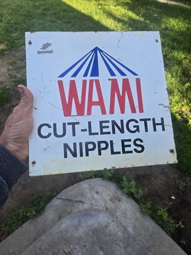 Older Wami Cut Lenth Nipples 12x12 Store Display Sign | eBay