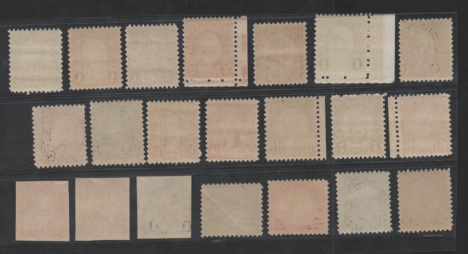 US 1922–1925 SCOTT #551–568 & IMPERF SC. #575–577 MINT NEVER HINGED C.V ...