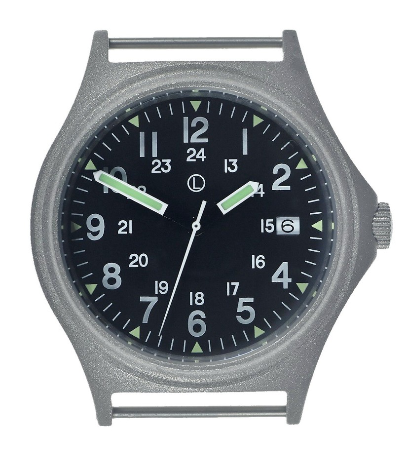 MWC 100m 12/24hr Military Quartz Watch | Screw Crown & Case Back ...