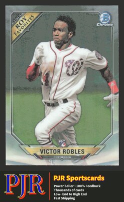 2018 Bowman #ROYF-VR Victor Robles ROY Favorites Refractors Nationals ...