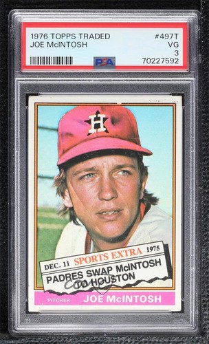 1976 Topps - Traded #497T Joe McIntosh (RC) for sale online | eBay