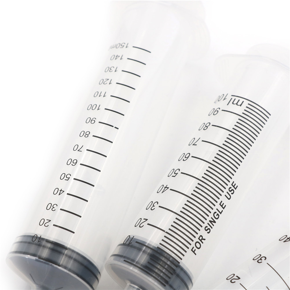 60/100 / 150ml Big Plastic Nutrient Sterile Health Measuring Syringe ...