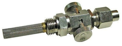 TRIUMPH PETROL TAP 1/4" X 1/ 4" BSP WITH ETHANOL RESISTANT SEAL BRASS ...