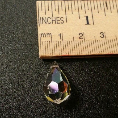 Crystal Single Tear Drop Faceted | eBay