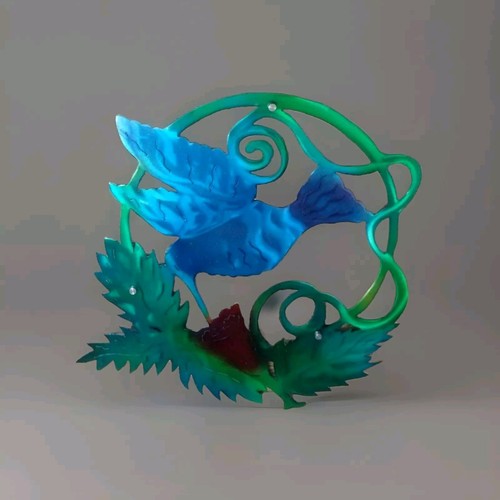 Metal Wall Art animal hummingbird Plasma Cut Design figurine hanging ...