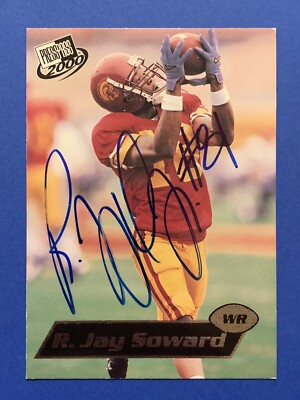 R JAY SOWARD Signed ROOKIE 2000 Press Pass USC Trojans Jaguars ...