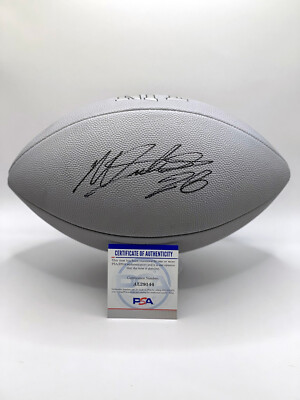 MILES SANDERS Philadelphia Eagles Signed AUTOGRAPHED Football PSA COA ...