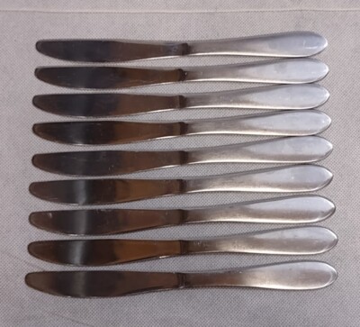 Cambridge Apex Dinner Knives 9 Satin Stainless Steel 8.875" | eBay