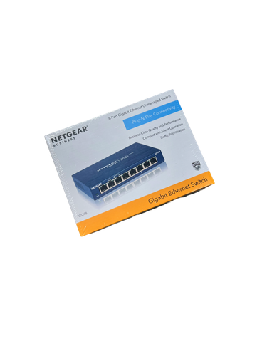 5x NETGEAR GS108 8-Port Gigabit Ethernet Non Gestito Interruttore ...