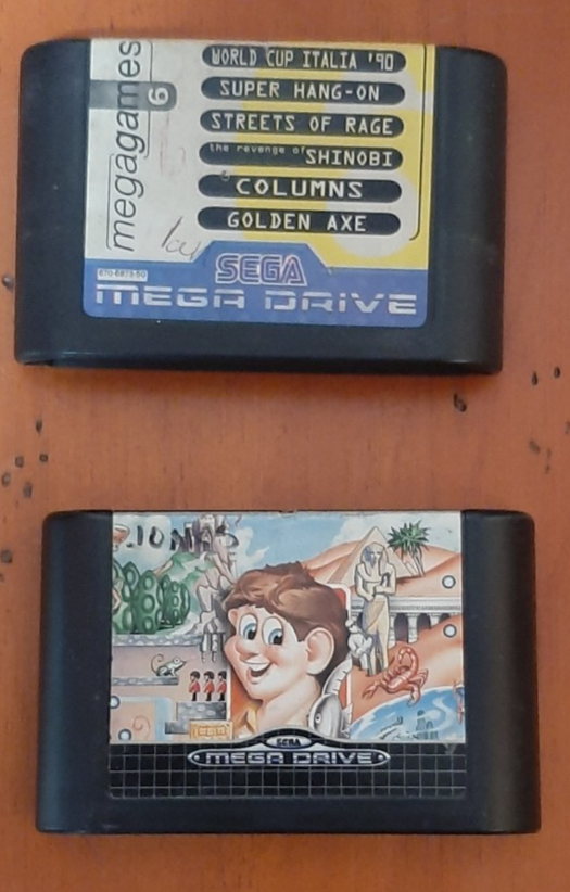 2 Sega Mega Drive Cartridges, 6 games plus Alex Kidd in the Enchanted ...