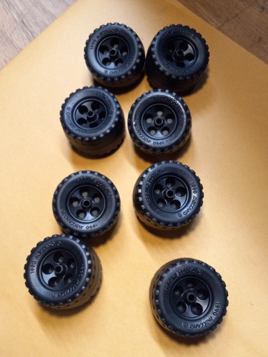 8 PC PARTS LOT MECCANO RUBBER TIRES TYRES WHEELS 1990 NICE GROUP | eBay