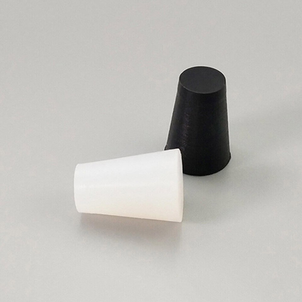 Tapered Plugs Silicone Rubber Seal Stopper Conical Bungs Black ...