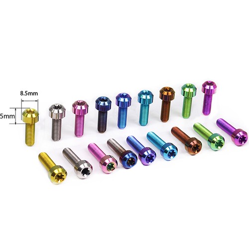 Titanium Chamfer Socket Cap Head Bolts M5 x 10 15 20 25 30 35MM ultra ...