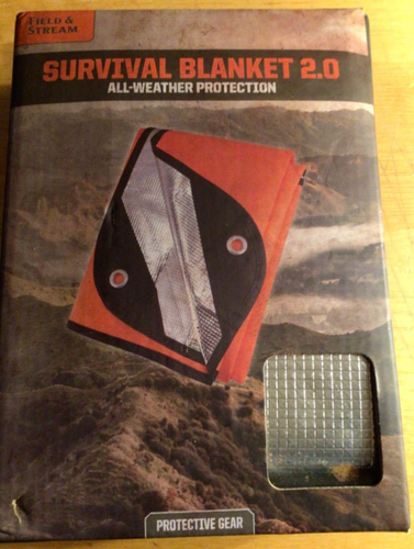 New In Box Field & Stream Survival Blanket 2.0 83" X 59" Top/Best ...