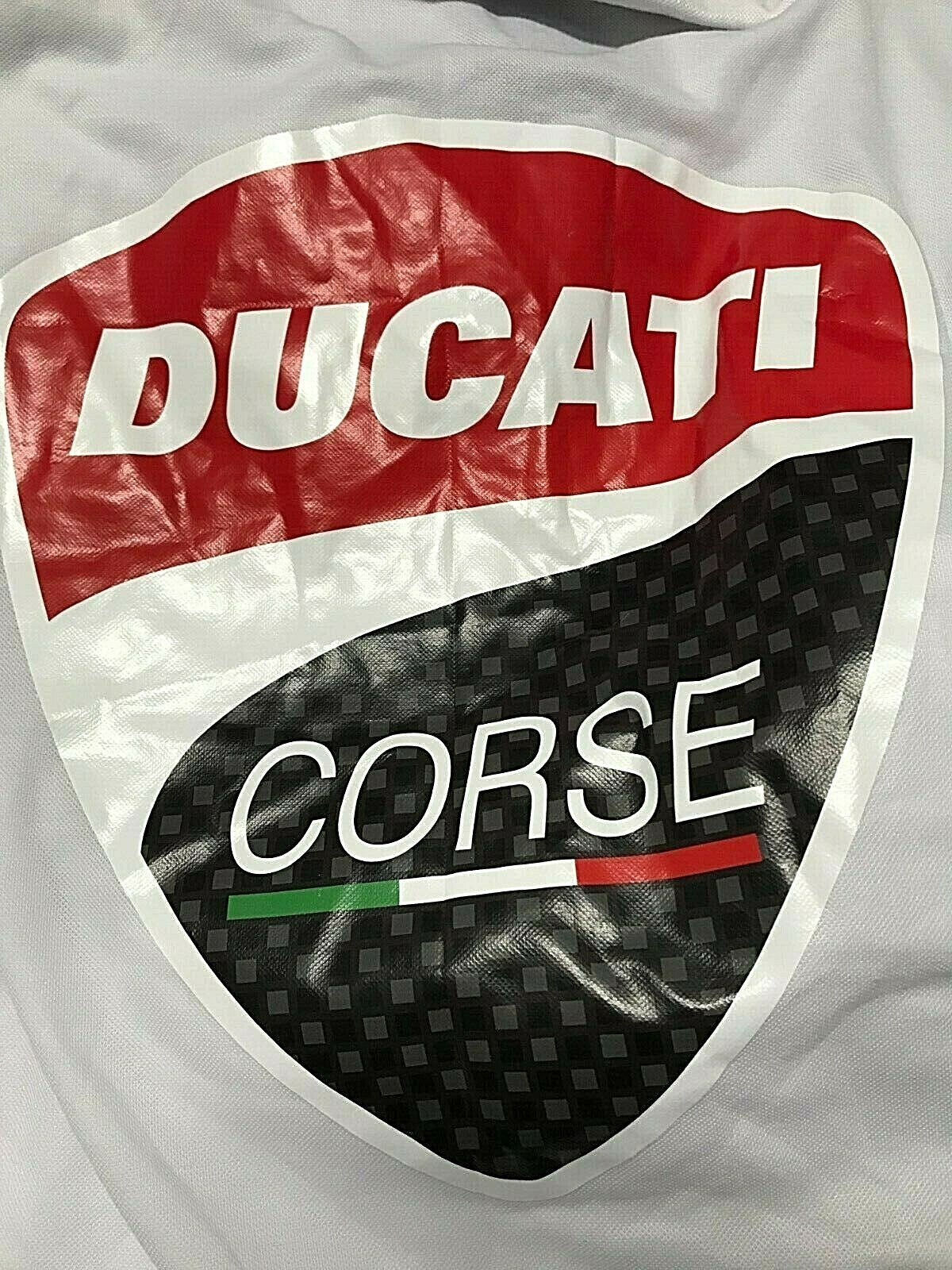 DUCATI CORSE Men Gray White Short Sleeve Racing Casua… - Gem