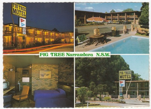 Australia; Fig Tree Motel, Narrandera, NSW Advertising PPC, Unposted, c ...