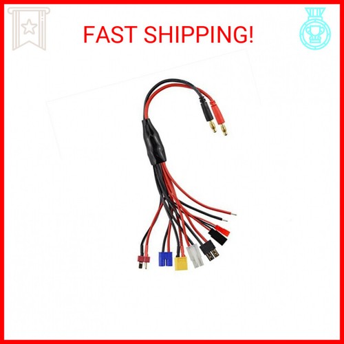 SIM&NAT RC Lipo Battery Charger Adapter Connector Splitter Cable, 8 in ...