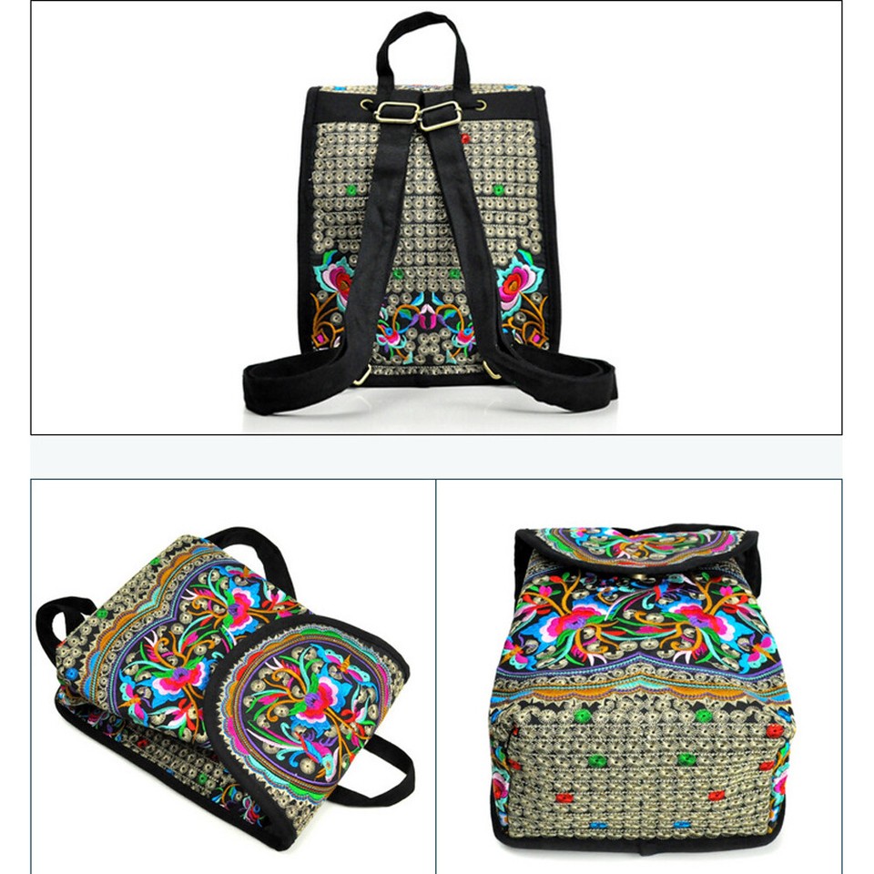 Handmade Mini Backpack Purse Adjustable Strap Shoulder Travel Bag ...