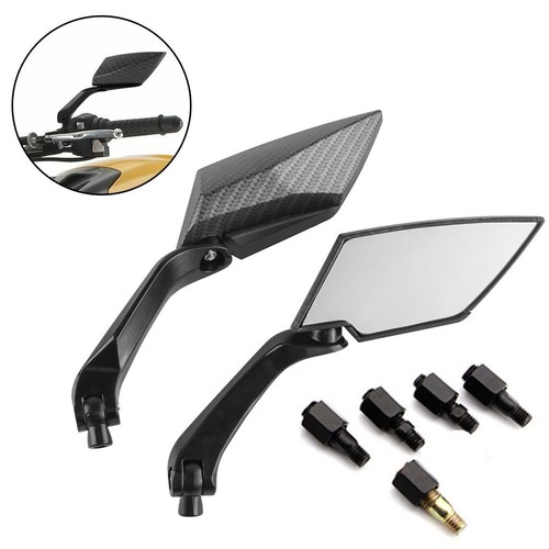 Rearview Wing Side Retroreflector 8/10mm Universal Motorcycle Rear View ...