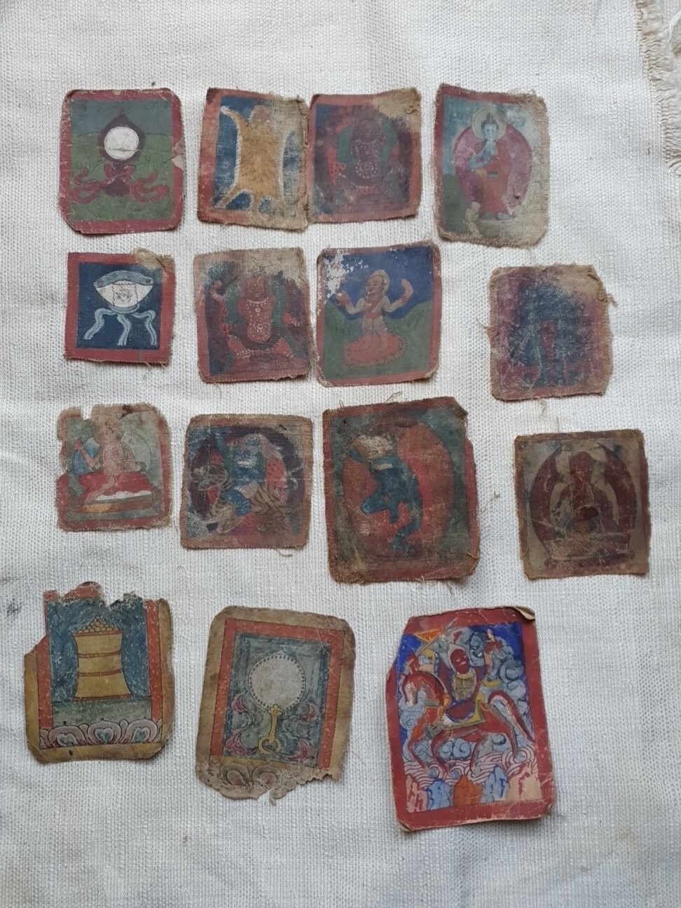 15 Antique Tibetan Buddhist Tsakli Tarot Card | eBay
