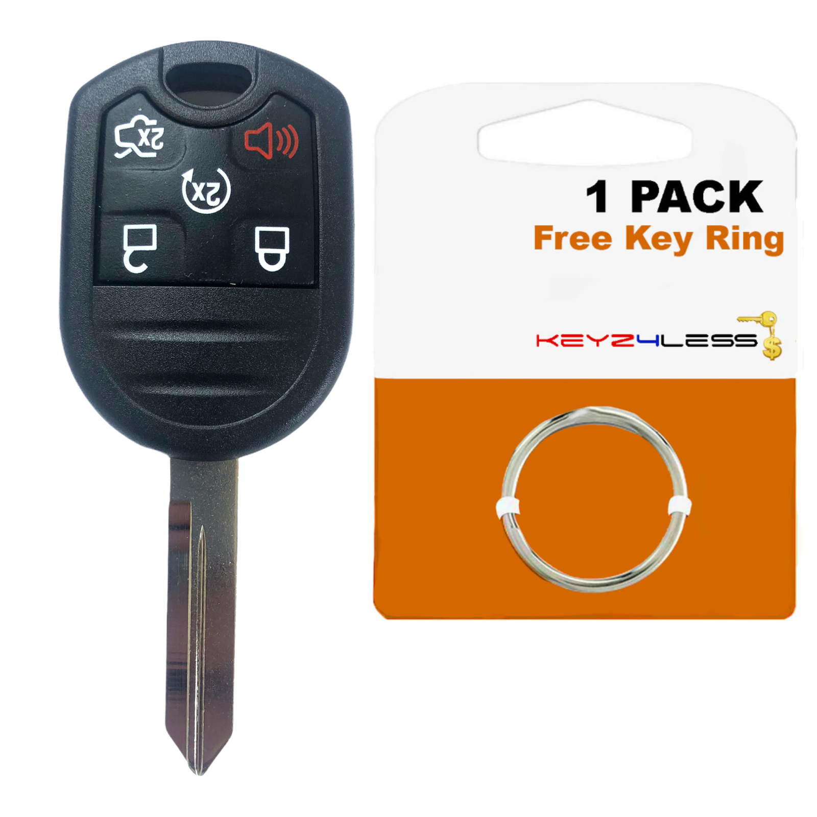1x Uncut Keyless Entry Remote 5 Button Key Fob For 2011-2016 Ford FLEX ...