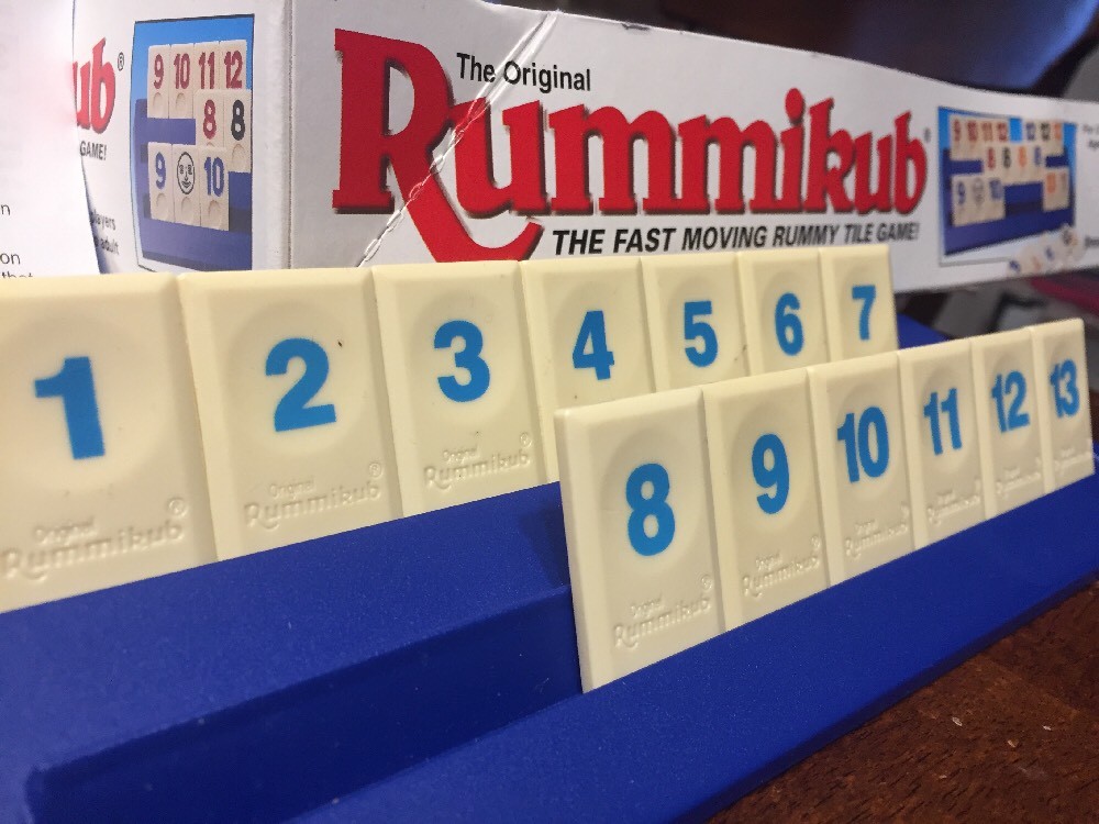 RUMMIKUB TIME RUMMY O Game Replacement Parts Set OF 13 Blue Tiles 1 2 3 ...