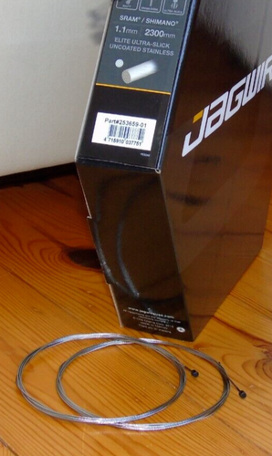 Two (2)Genuine Jagwire Elite Ultra-Slick Uncoated Shifter Cables,2300mm ...