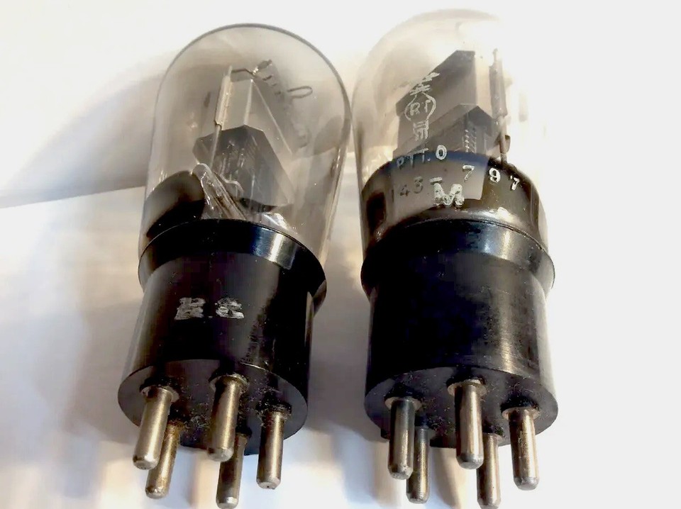Pair PTT0 Tube DARIO RT Radiotechnique Post Phone Power Triode Akin Of ...