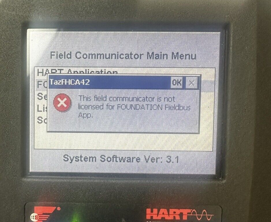 Emerson HART 475 Field Communicator Hart Silver Edition V3.1 NO Charger ...