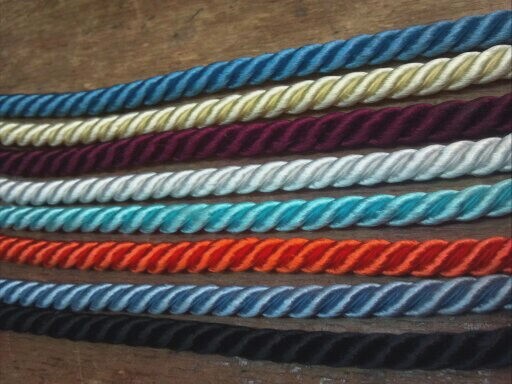 vintage twisted rayon cord 1/4" dyeable cording 3yds made in Japan | eBay
