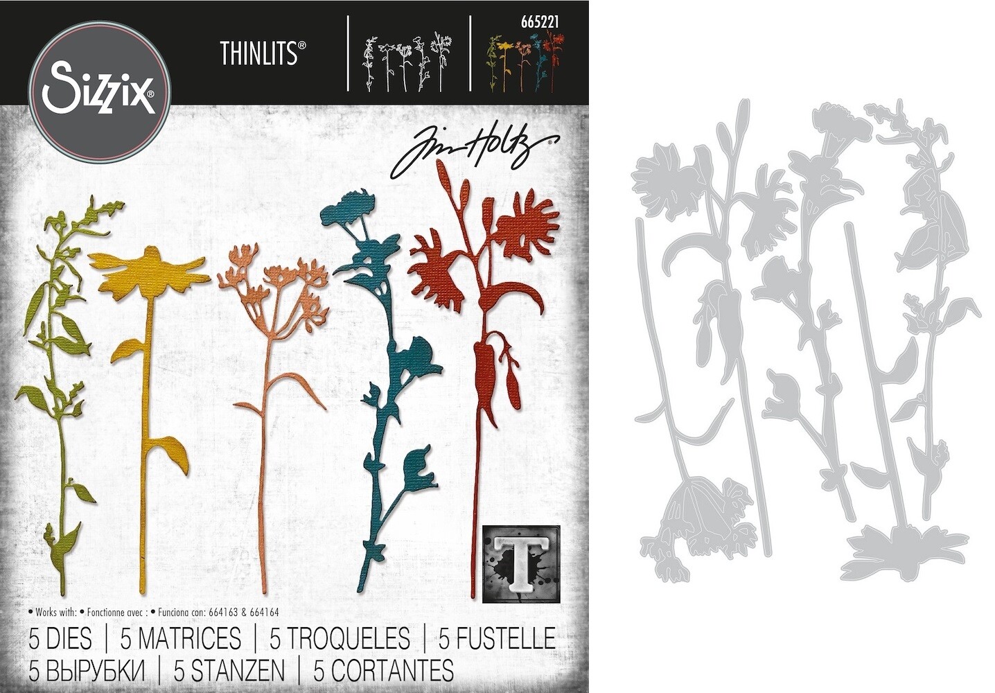 TIM HOLTZ Sizzix Colorize Thinlits Dies - Insects Brushstroke Flower Cactus Leaf | eBay