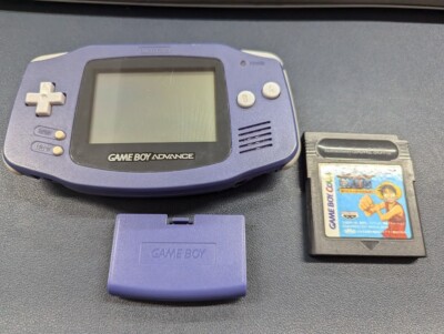 M219 Ship Free Nintendo Gameboy advance GBA console violet Japan w/game ...