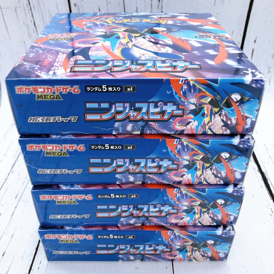 Pokemon Card Game Mega Ninja Spinner 4 Booster Box SET M4 Japanese with ...