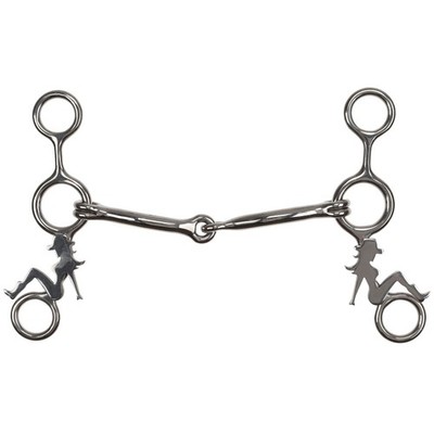 JR COWHORSE BIT Trailside Cowgirl Stainless Steel with Smooth Broken ...
