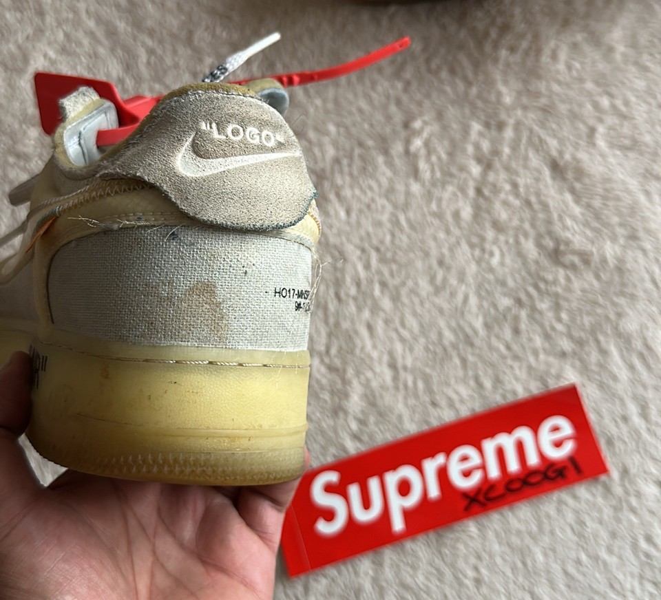 (UK 11) NIKE X OFF-WHITE AIR FORCE 1 LOW OG THE TEN SIZE UK 11 USED ...