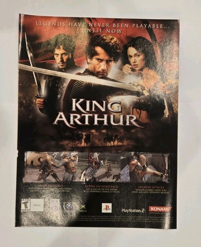 King Arthur Konami GameCube PS2 Xbox 2004 Video Game Magazine Ad | eBay